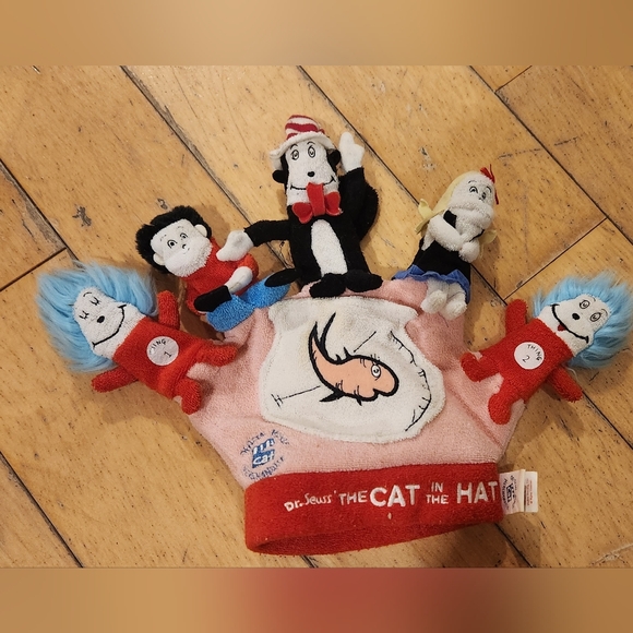 Toys | Cat In The Hat Dr Seuss Hand Finger Puppet Vintage | Poshmark
